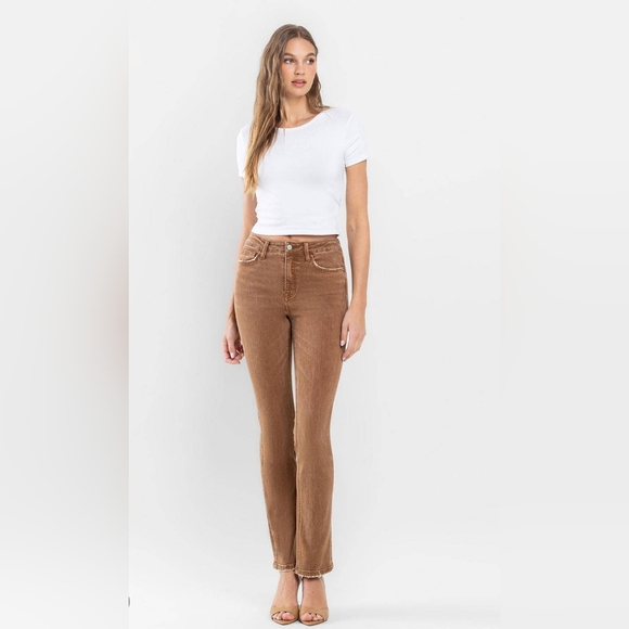 Flying Monkey | Jeans | Toffee High Rise Slim Straight Flying Monkey ...